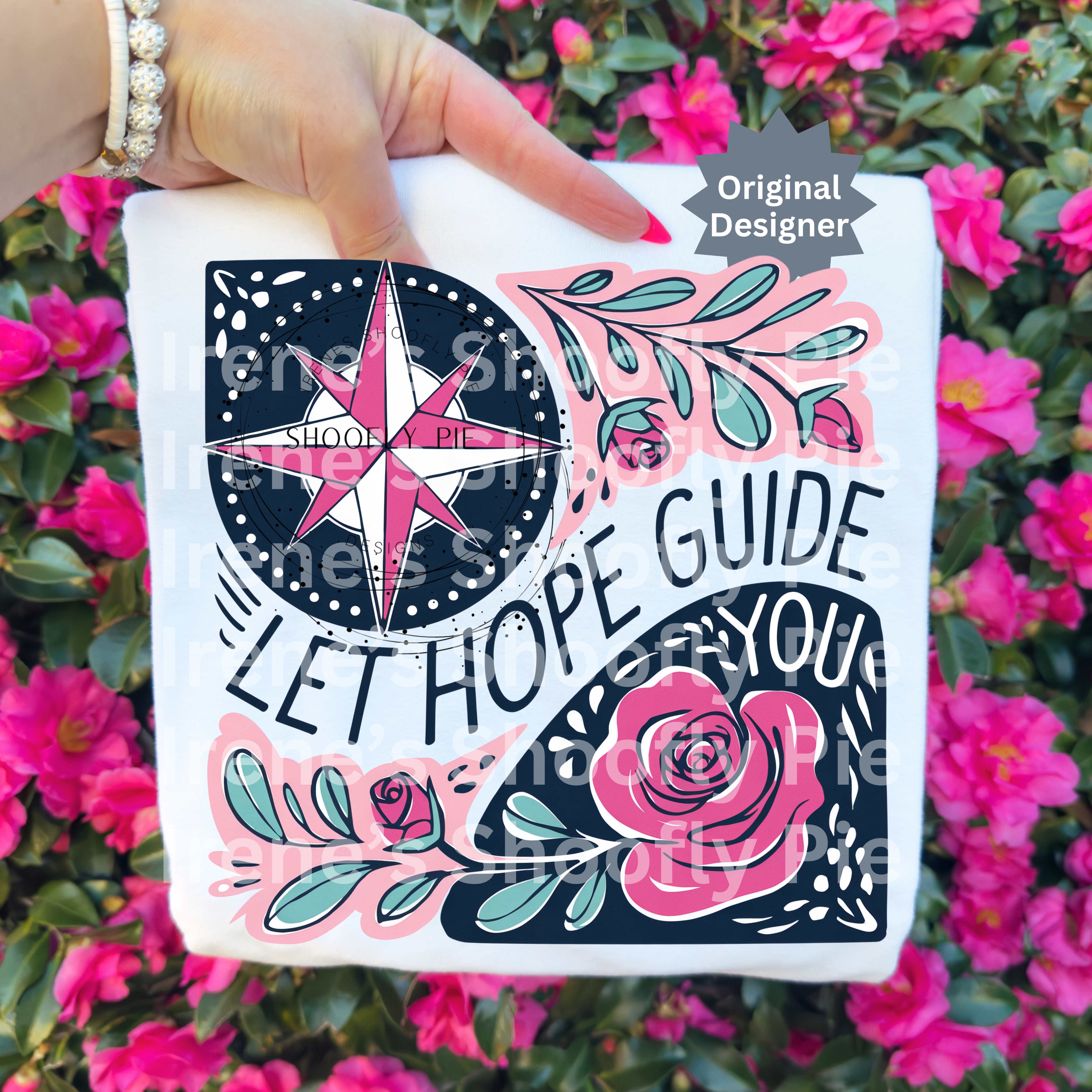 Let Hope Guide You Compass Rose PNG – Irene's Shoofly Pie Designs